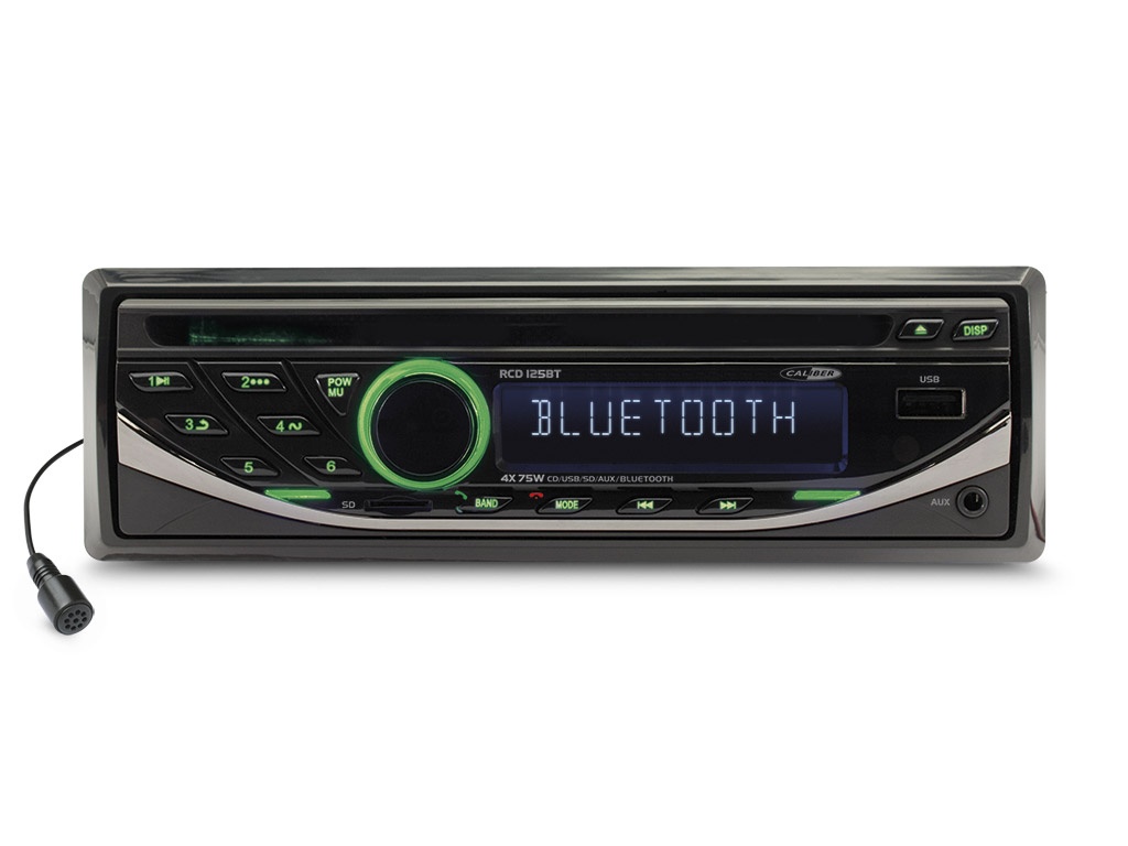 Car Radio - FM Radio - Bluetooth - Black (RCD125BT) - Caliber