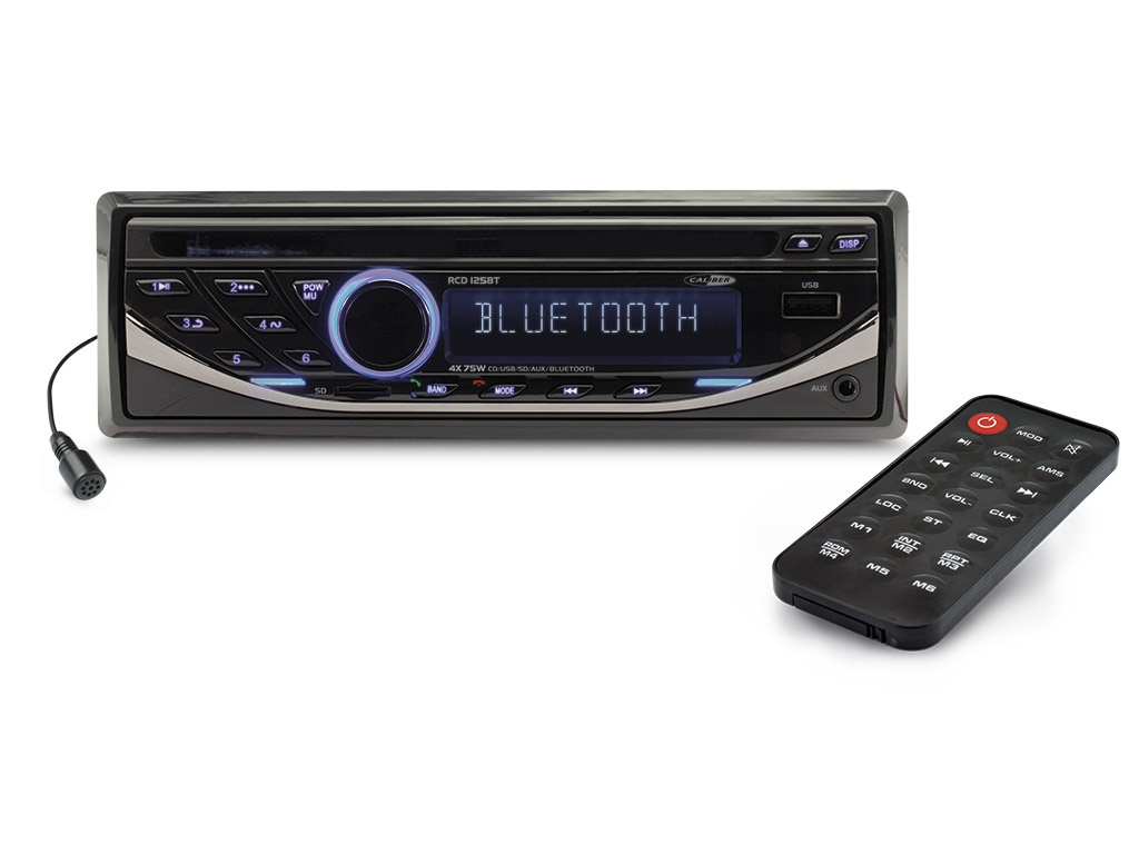 Car Radio - FM Radio - Bluetooth - Black (RCD125BT) | Caliber