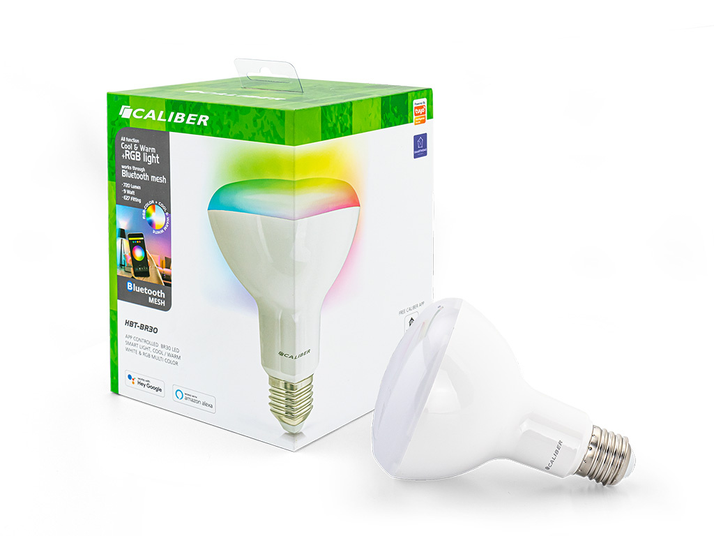 Smart bulb - separate lamp - BR30 - RGB and White colours (HBT-BR30 ...