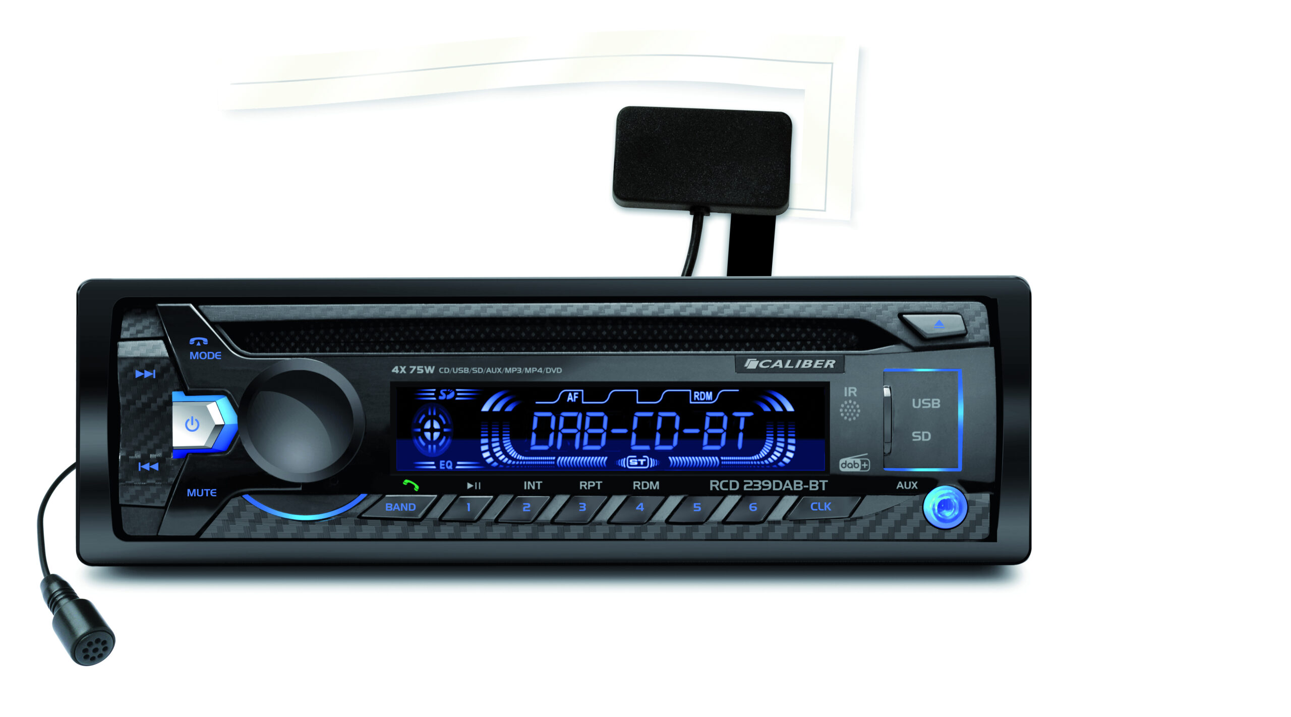 Car radio with Bluetooth® technology and DAB+ - CD/USB/SD 4x75Watt ...