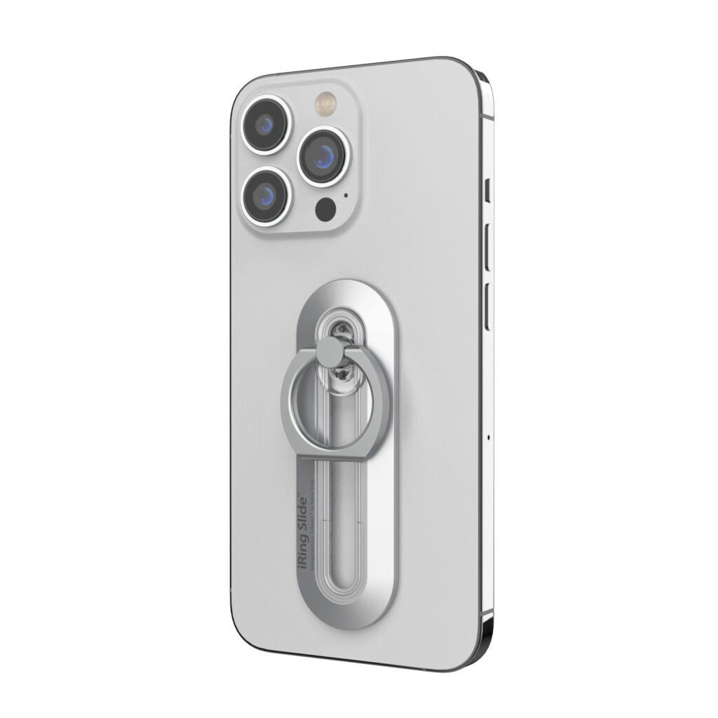 iRing Slide Phone Holder - Universal - Glacier Silver | Caliber