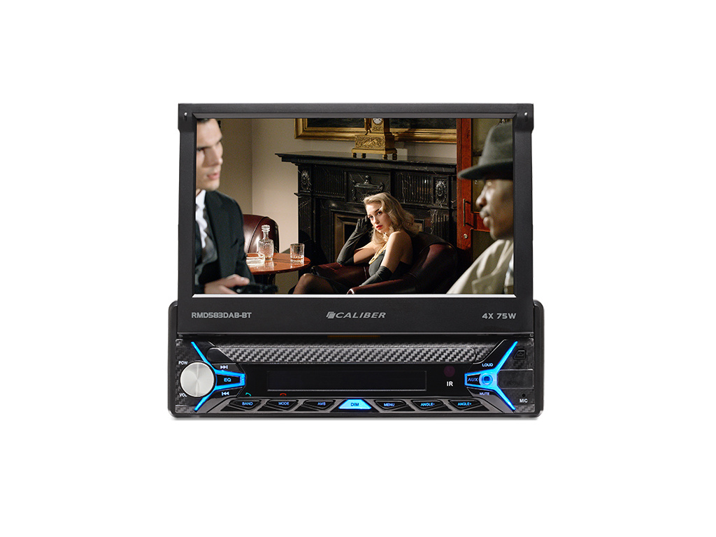 Autoradio met Klapscherm - Bluetooth - DAB+ - USB - SD - AUX - 1 DIN ...