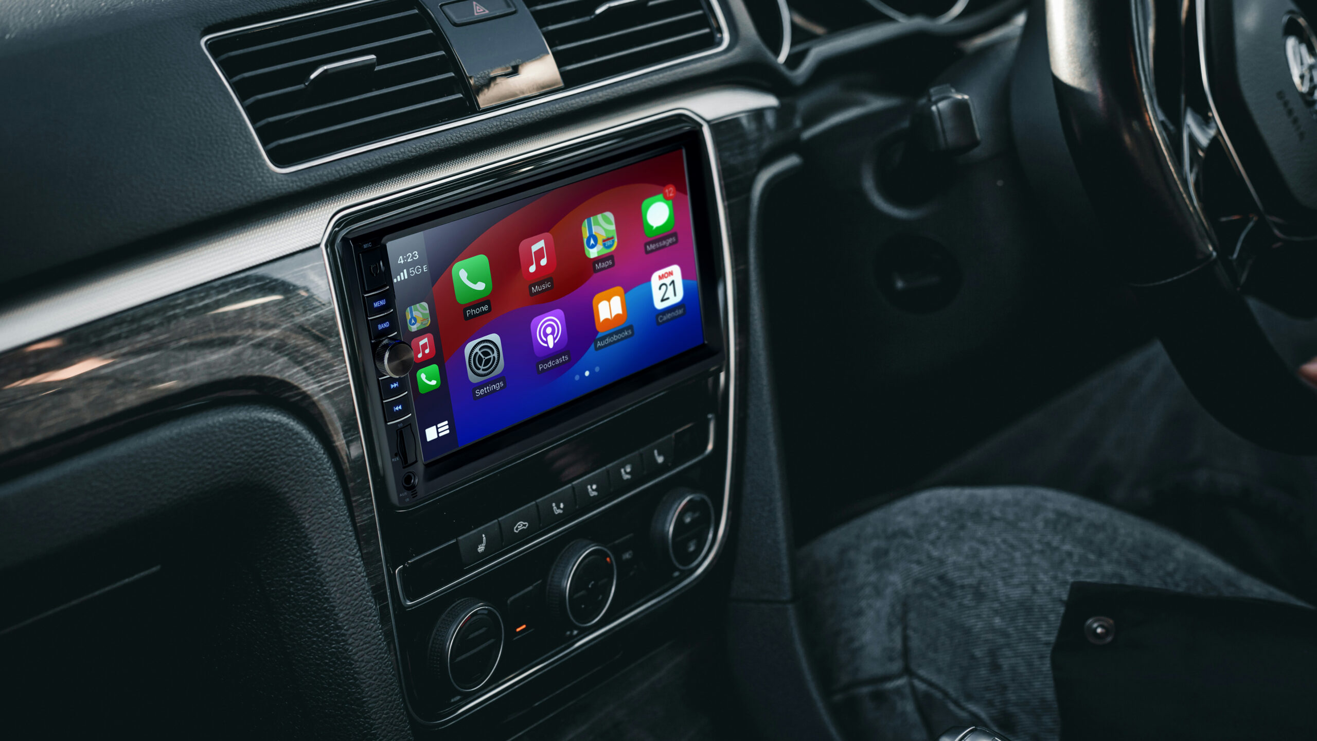 Caliber Car Radio – CarPlay – 2-DIN Car Stereo – With Rear-View Camera ...